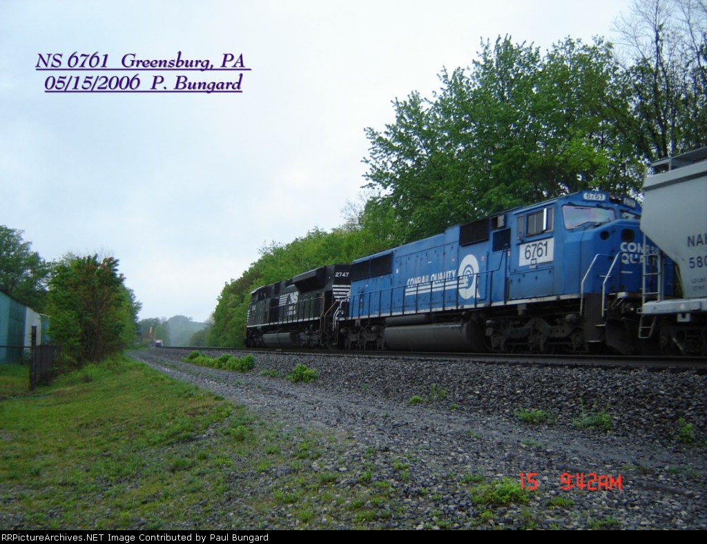 NS 2747 SD70M-2 Lead NS 6761 SD60I 05/15/2006